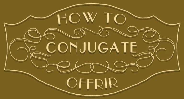 How to Conjugate the French Verb Offrir